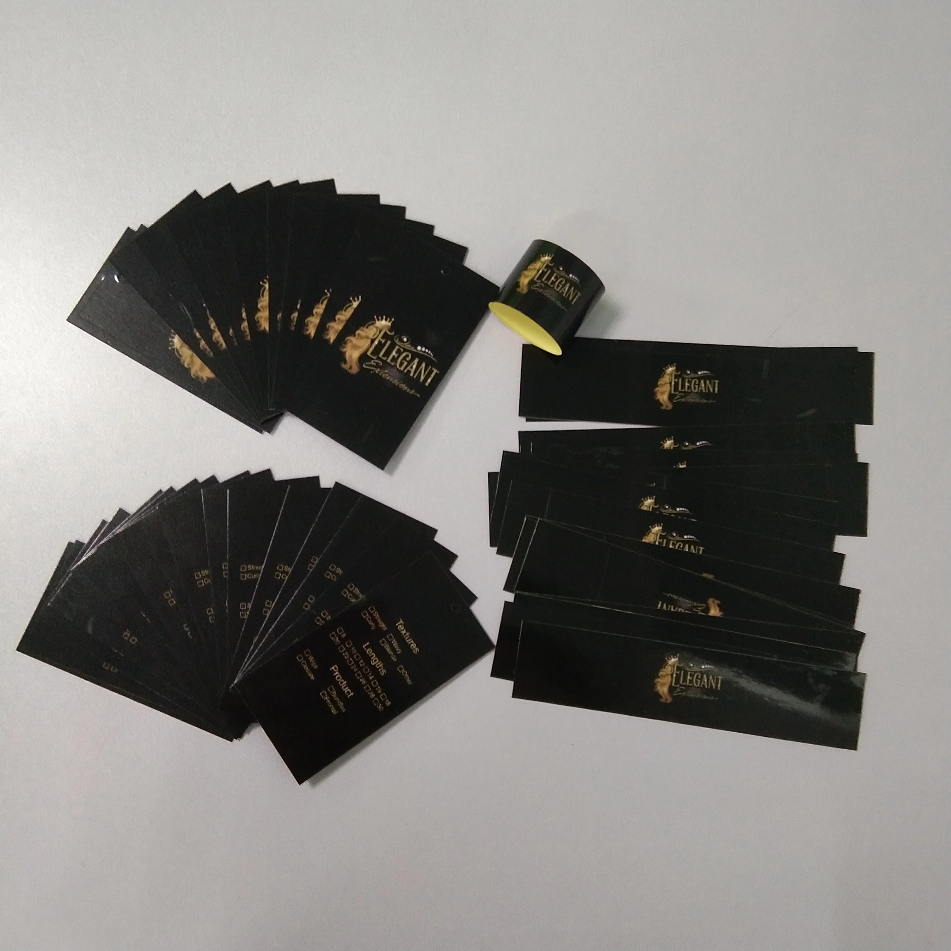 Customizable Hang Tags and Labels for Wigs and Hair Extensions