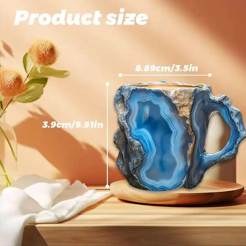 Wholesale Crystal Resin Agate Coffee Cups for Bar & Home