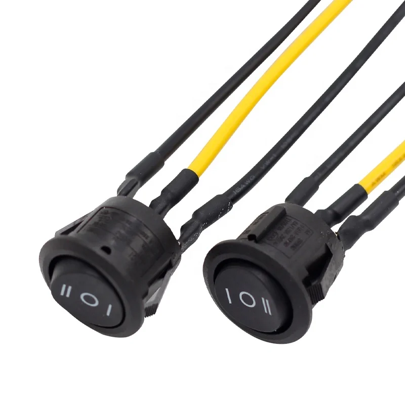 250v 6a On-off-on 3 Position Rocker Switch 3 Pin Switch With Cable ...