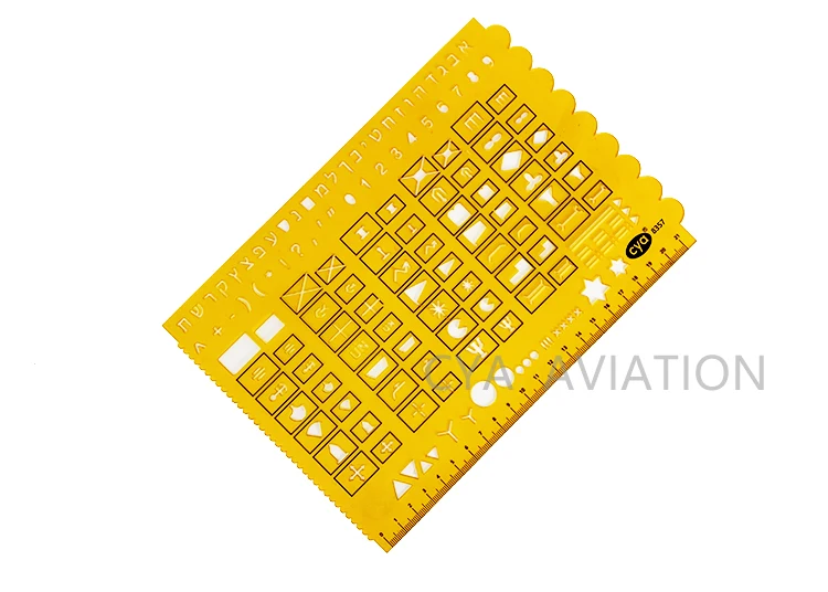 Cya Flexible Plastic Tactical Map Marking Stencil NATO Symbols Template ...