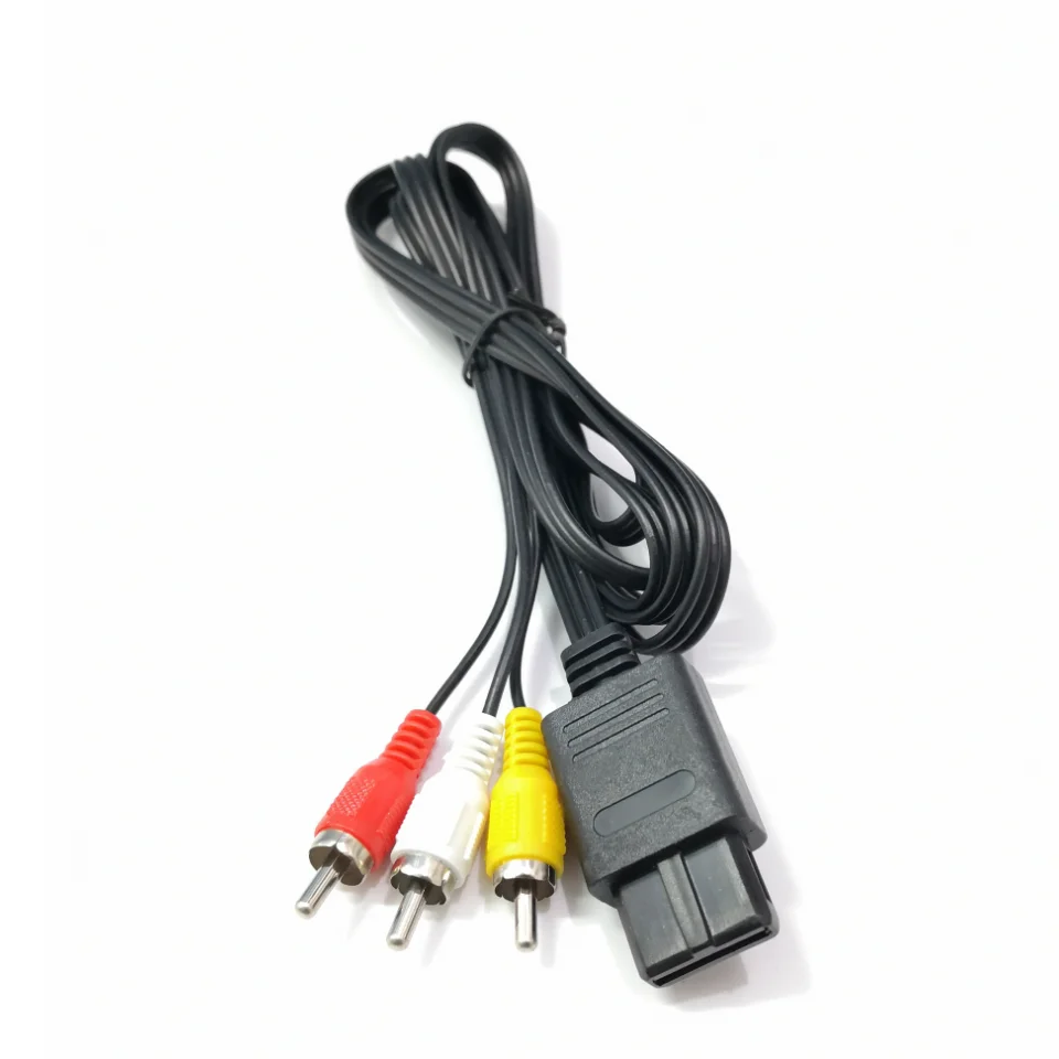 Gcn64 For Snes Av Cable For Nintendo 64 N64 Gamecube Rca Cable Av ...