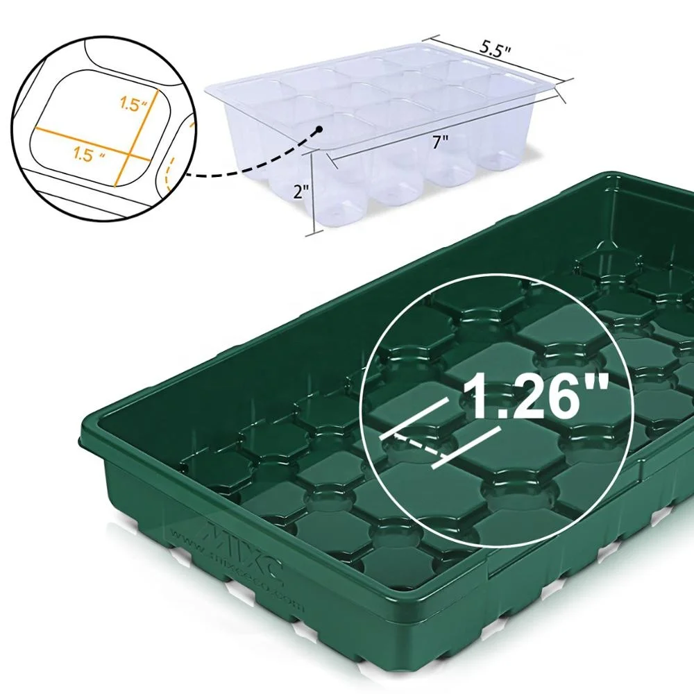 Eco-friendly 1020 Seed Trays with Dome Covers for Planting