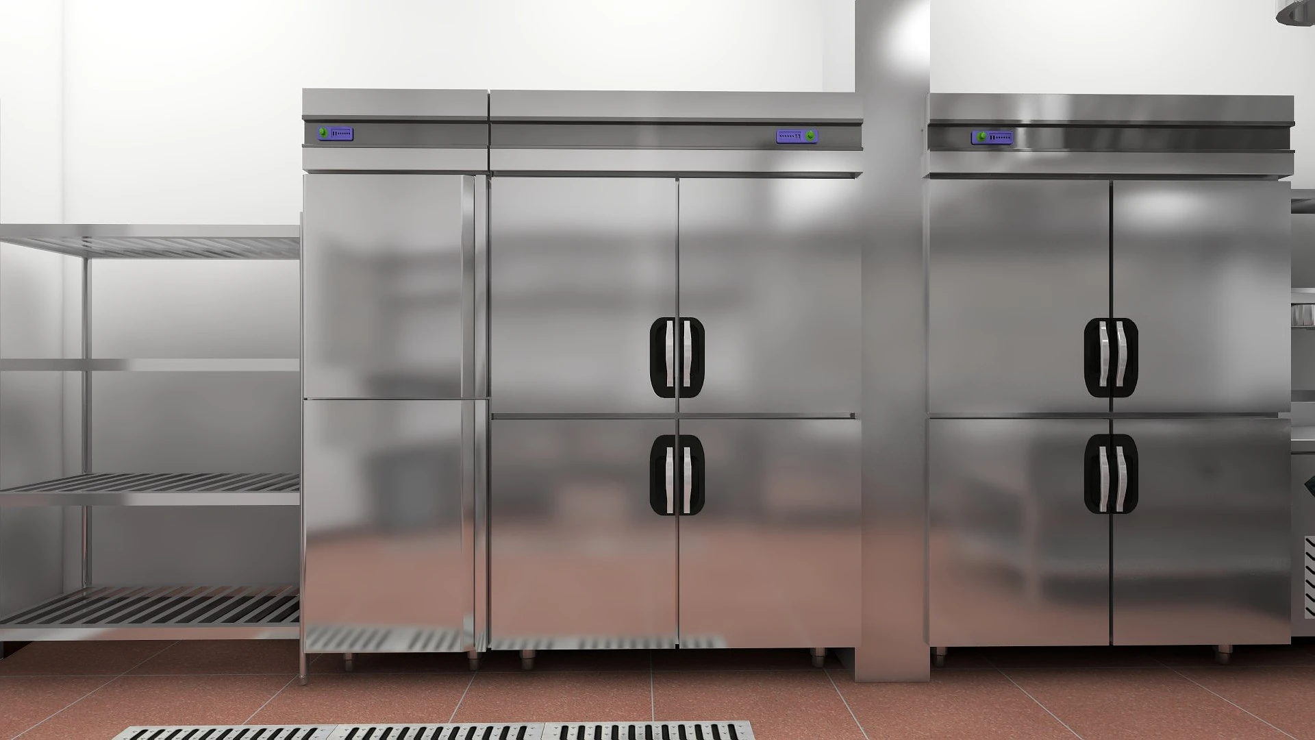 Indian Restaurant Kitchen 3D Rendering and VR Design