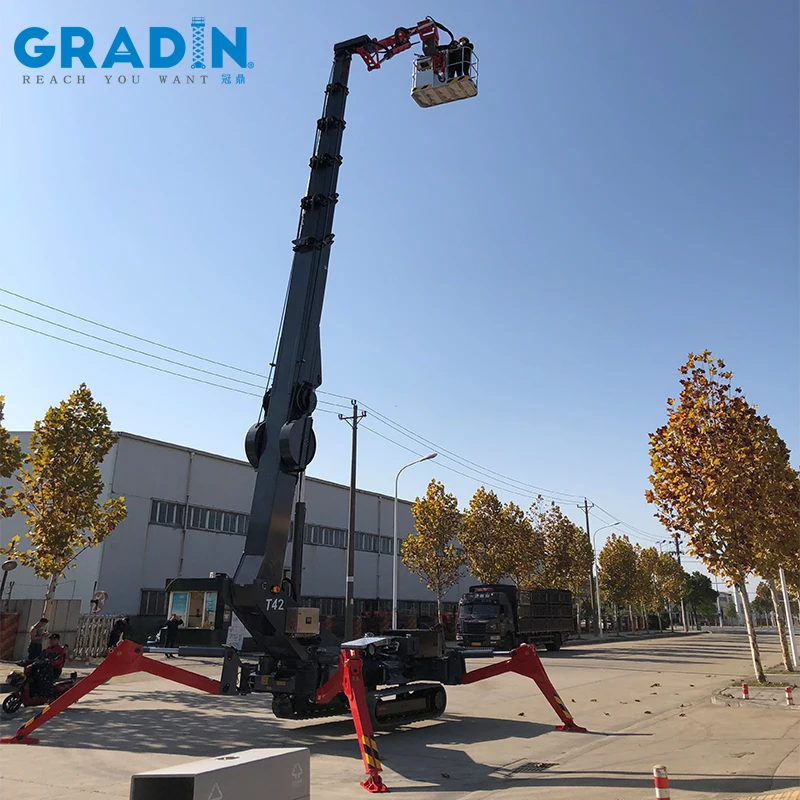 Spider Legged Crawler Lift with Outriggers - 200 Kg Capacity