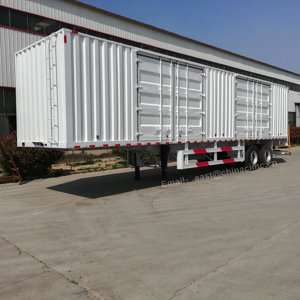 12m Long 40tons Enclosed Dry Van Cargo Truck Trailer