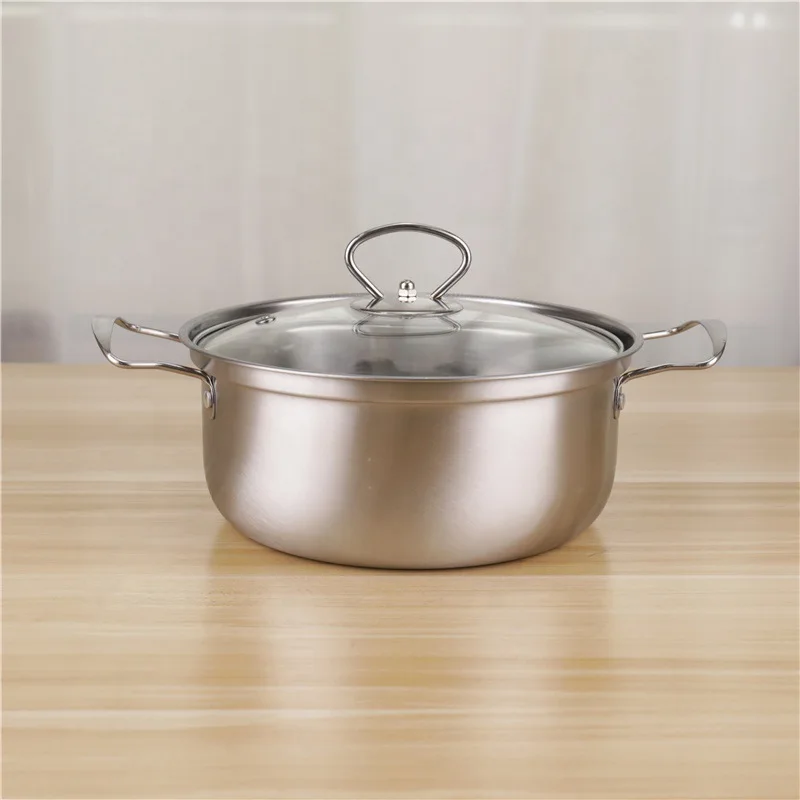 Mu Glass Lid Stainless Steel 410 Cookware Set 12pcs Steamer Food ...