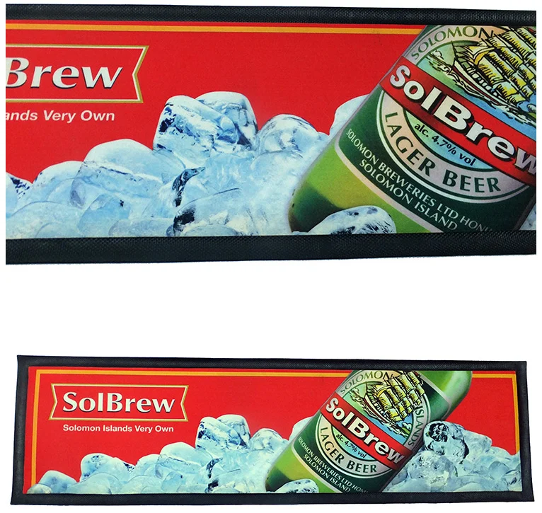 Personalized Nitrile Rubber Drink Mat With New Design,Custom Rubber Bar ...