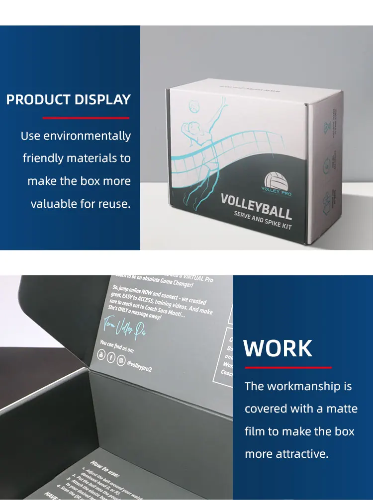 Volleyball Luxury Custom Packaging Boxes Corrugated Maker Color ...