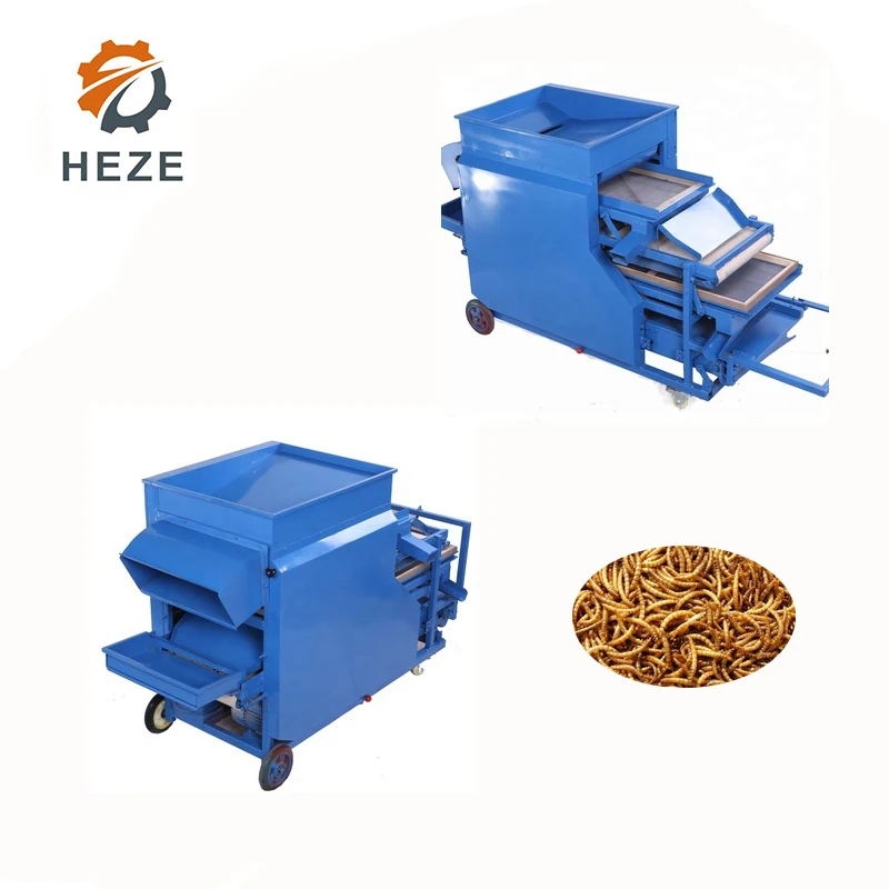 Mealworm Selecting Screening Machine To Separate Big And Small Mealworm ...