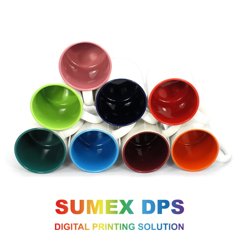 Sublimation 11oz Polymer Mug Inner Color Plastic White Mug Black,Green ...