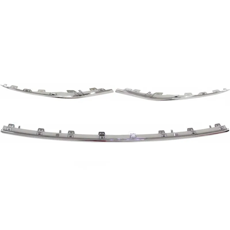FOR Mercedes Benz W205 C300 2019 Front Bumper Lip Chrome Trim Moulding ...