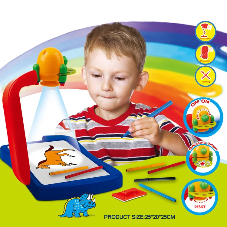 Drawing Writing Table Set Learning Drawing Board Projector Painting ...
