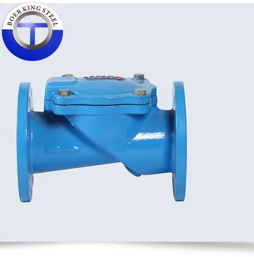 Dn200 Cast Iron Qt450 Flange End Rubber Disc Check Valve Factory Price ...