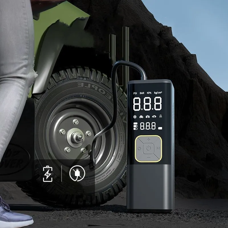 Wireless 6000mah Portable Mini Car Air Pump - Helloleiboo