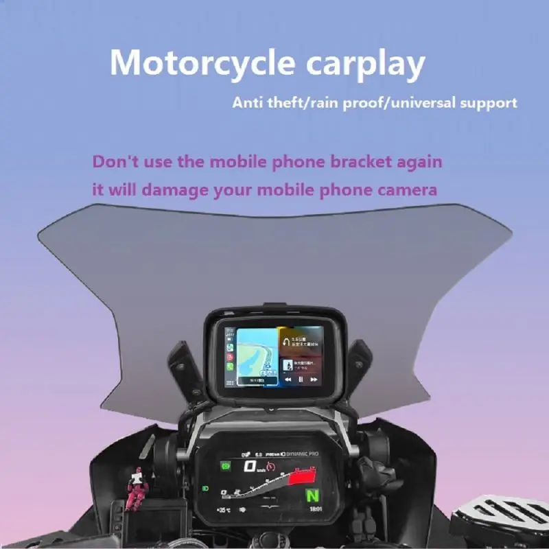 Sameuo Wireless Carplay Display Screen Motorcycles Gps Navigator Auto ...