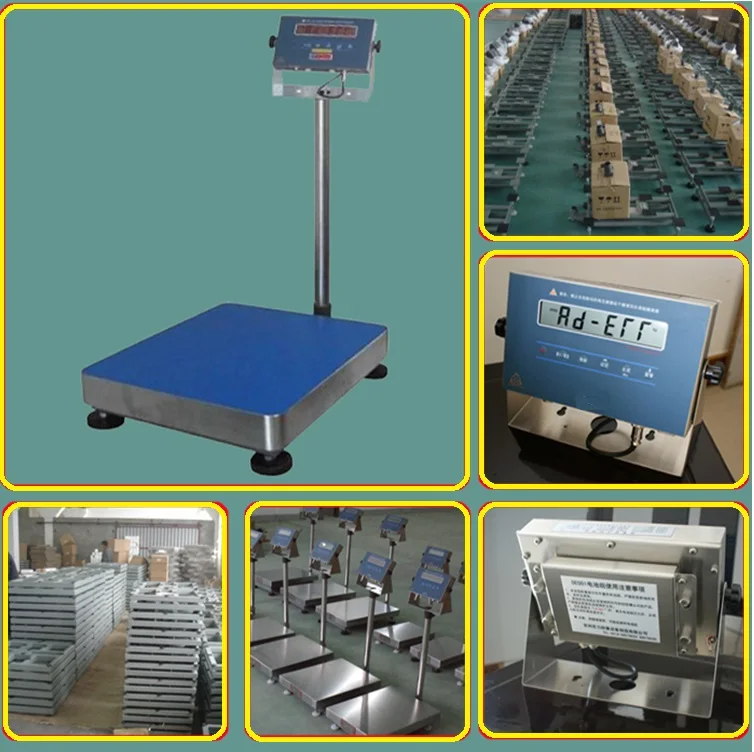 High Quality Electronic Digital 60kg 100kg 150kg 200kg / 300kg Weighing Platform Scales ...