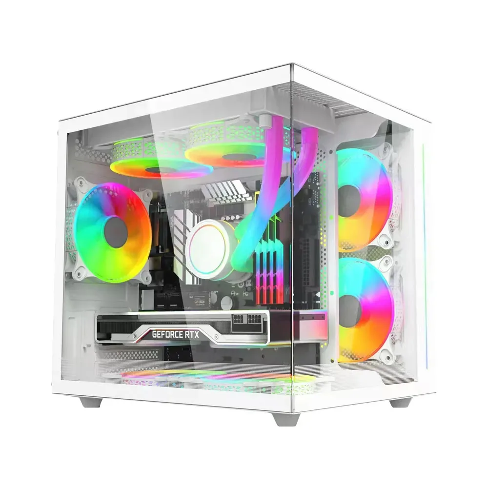 Gaming Pc Case Tower Computer Housing For Gamers With Hdd*2+ssd*2 Or ...