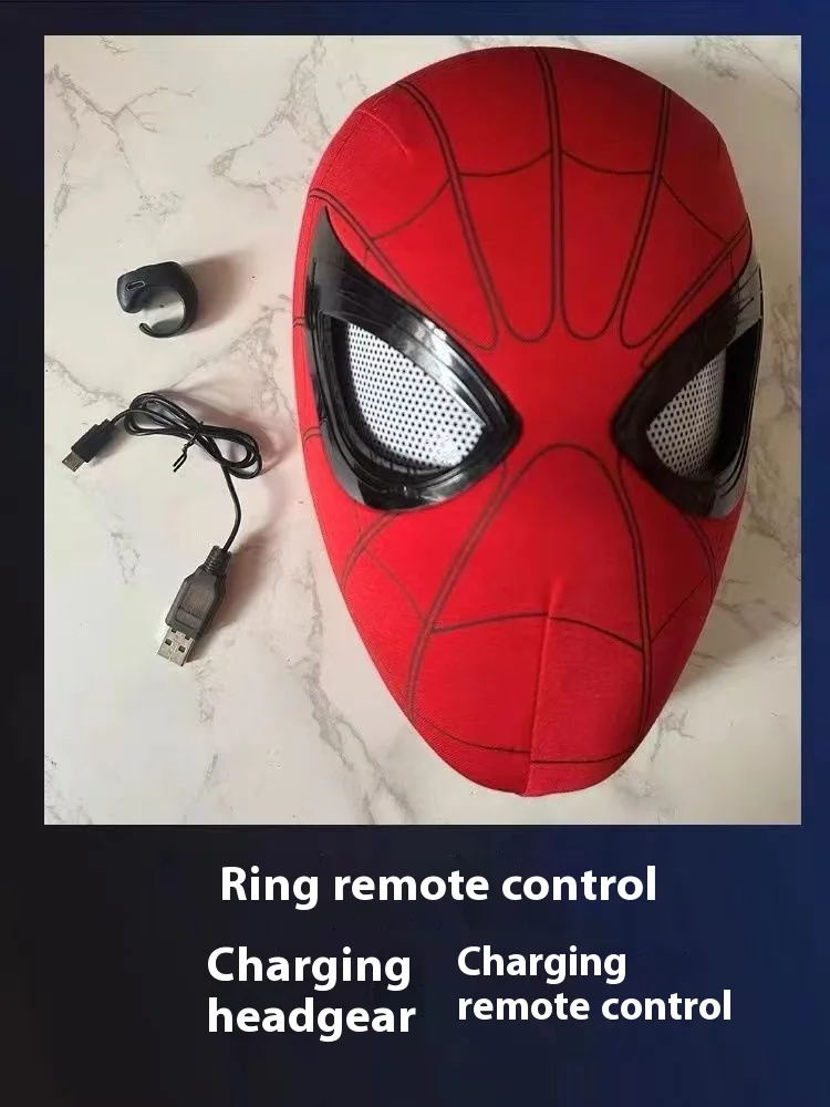 Electric Spider Superhero Mask - LED Lights & Remote Control