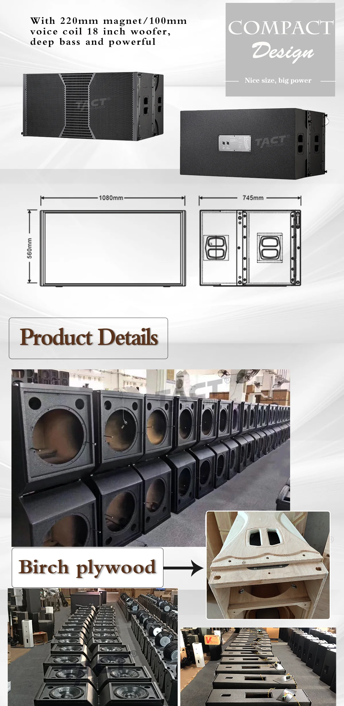 Professional Line Array Speakers - Big Power for Outdoor