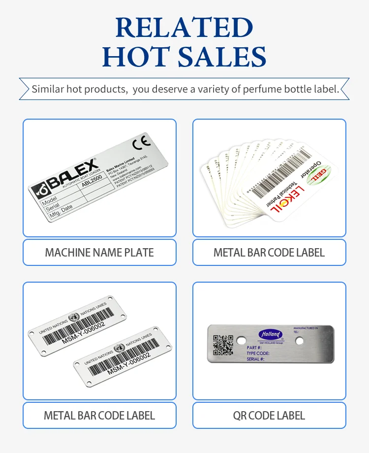 Metal Stickers Adhesive Anodized Aluminum Barcode Stickers Asset Tag ...