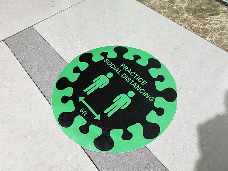 Custom Size Self Adhesive Ground Graphic Floor Decals Sticker - Buy ...