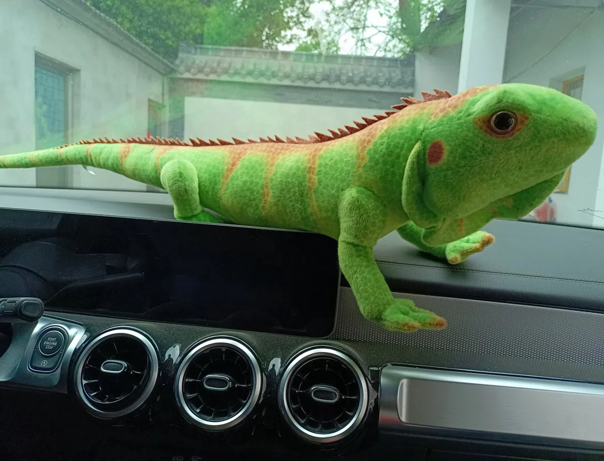 Lizard Stuffed Animals Realistic Plush Toy Iguana Lizard Toy Soft Plush ...