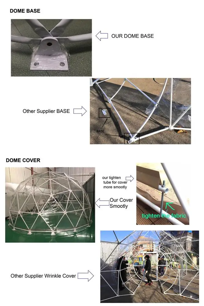 6m Diameter Dome Shade Structure for Camping - 2 People Room