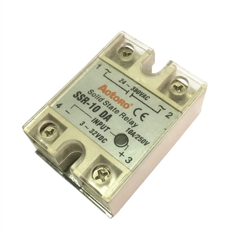 Ssr-10da 10a 12v Solid State Relay 24v Dc Ssr 10da - Buy 12v Solid ...
