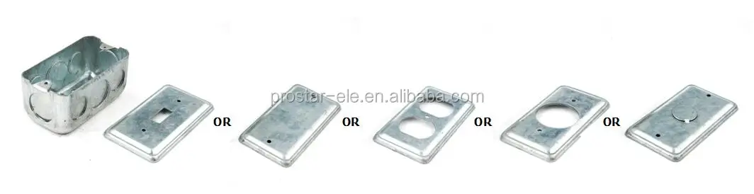 4x2" Rectangular Caja Electrica Metal Junction Box - PST