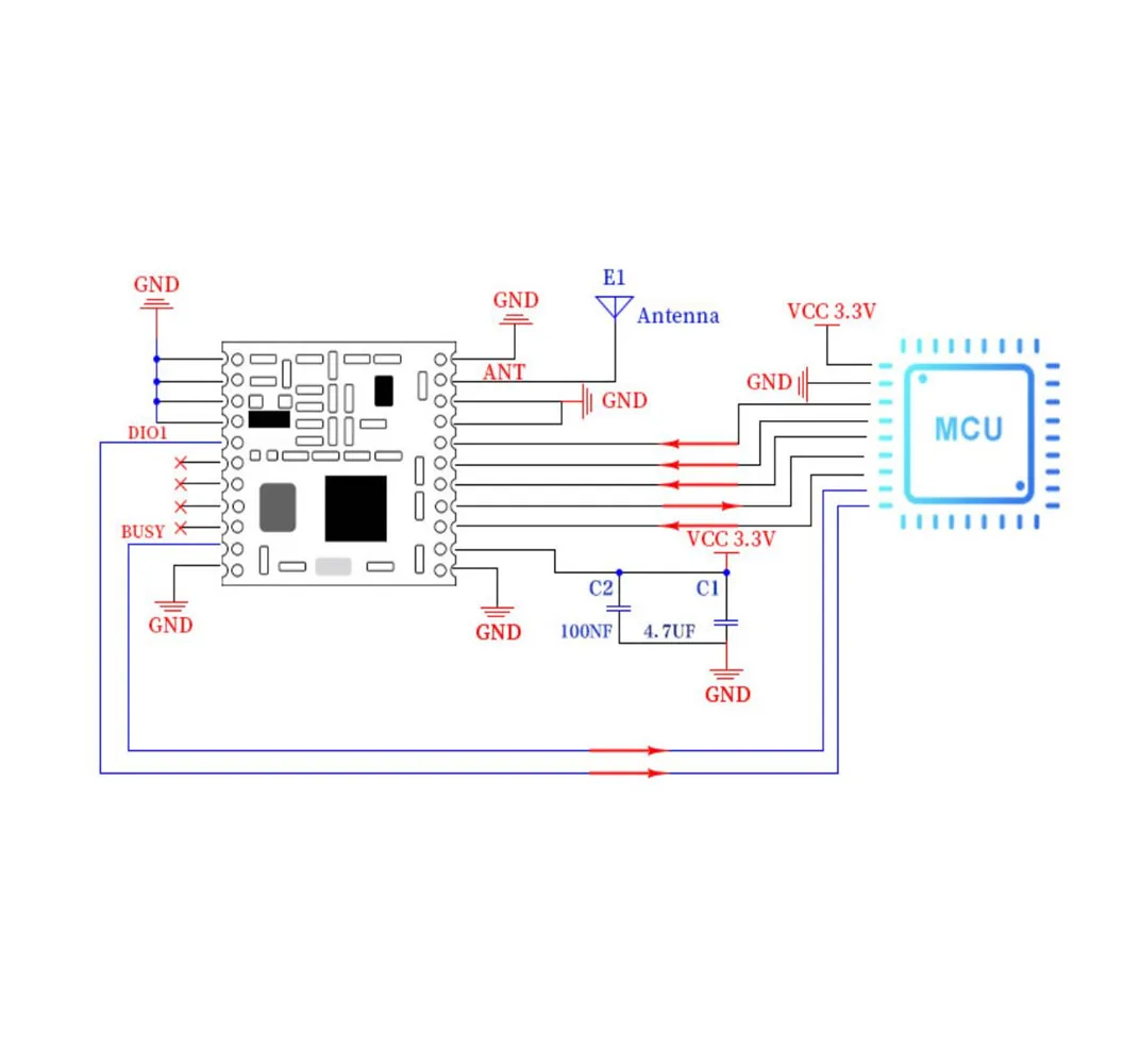 Taidacent Replace Si4463/si4432/si4438 Lora Gateway Module Llcc68 433 ...