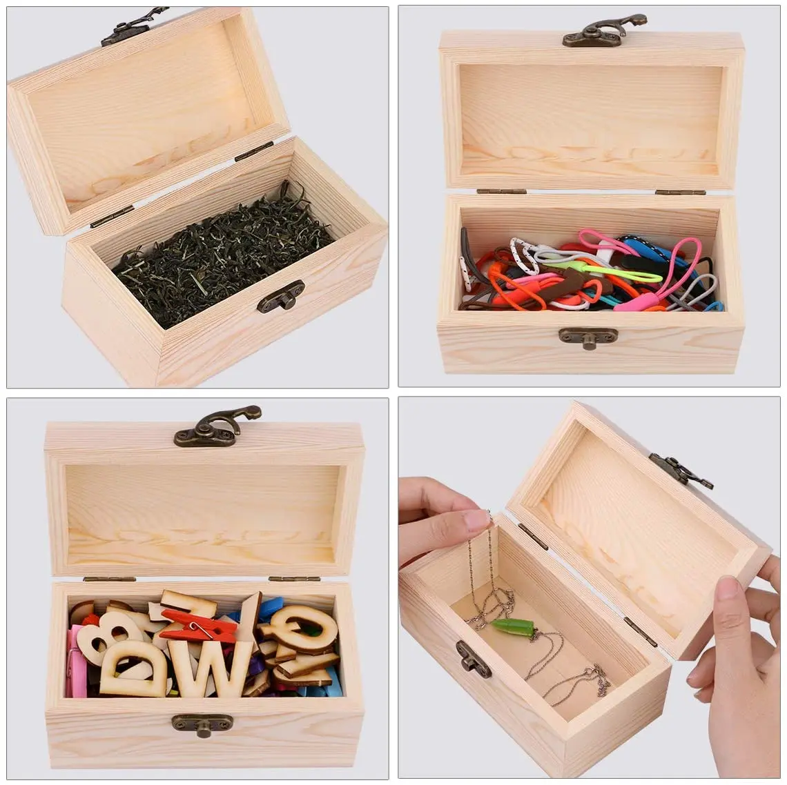 Natural Small Wooden Gift Box Wooden Craft Boxes Wholesale - Buy Small ...