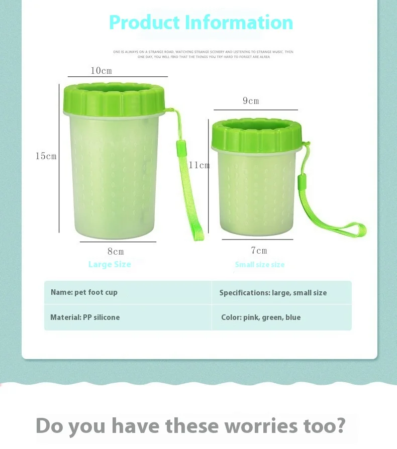 Automatic Plastic Pet Foot Washing Cup Daquan Pet Supplies for Cat ...