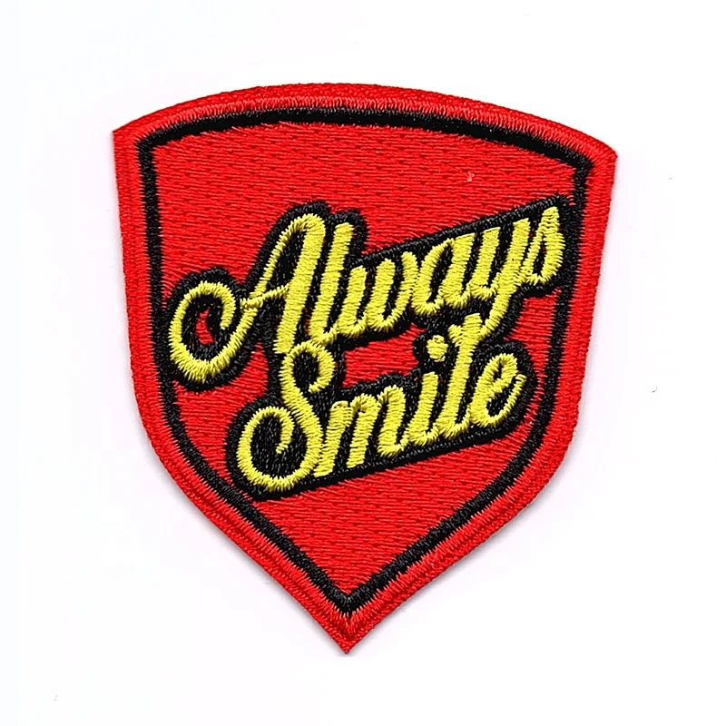 Custom Design Embroidered Woven Patches Badge Uniform Numbers Name Iron ...