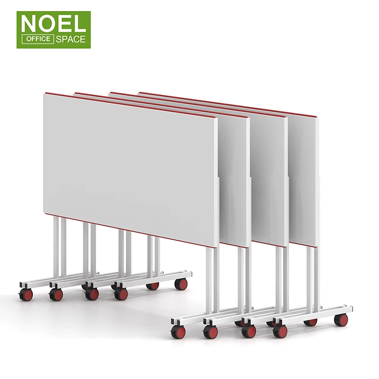 Office Furniture Moveable Foldable Training Table Room Folding Training ...