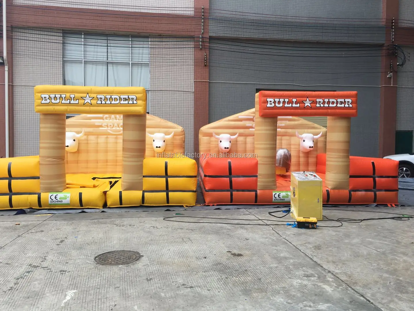 Inflatable Party Games Mechanical Bull Simulator Mechanical Rodeo Bull ...