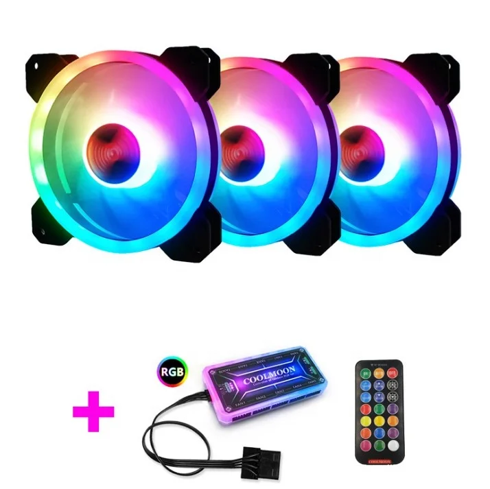12cm Rgb Fan With Rgb Controller Box ( Or Argb Controller Box) And ...