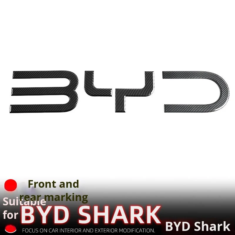 Luxury BYD SHARK6 Front Grille Emblem Decoration Sticker Front Rear ...