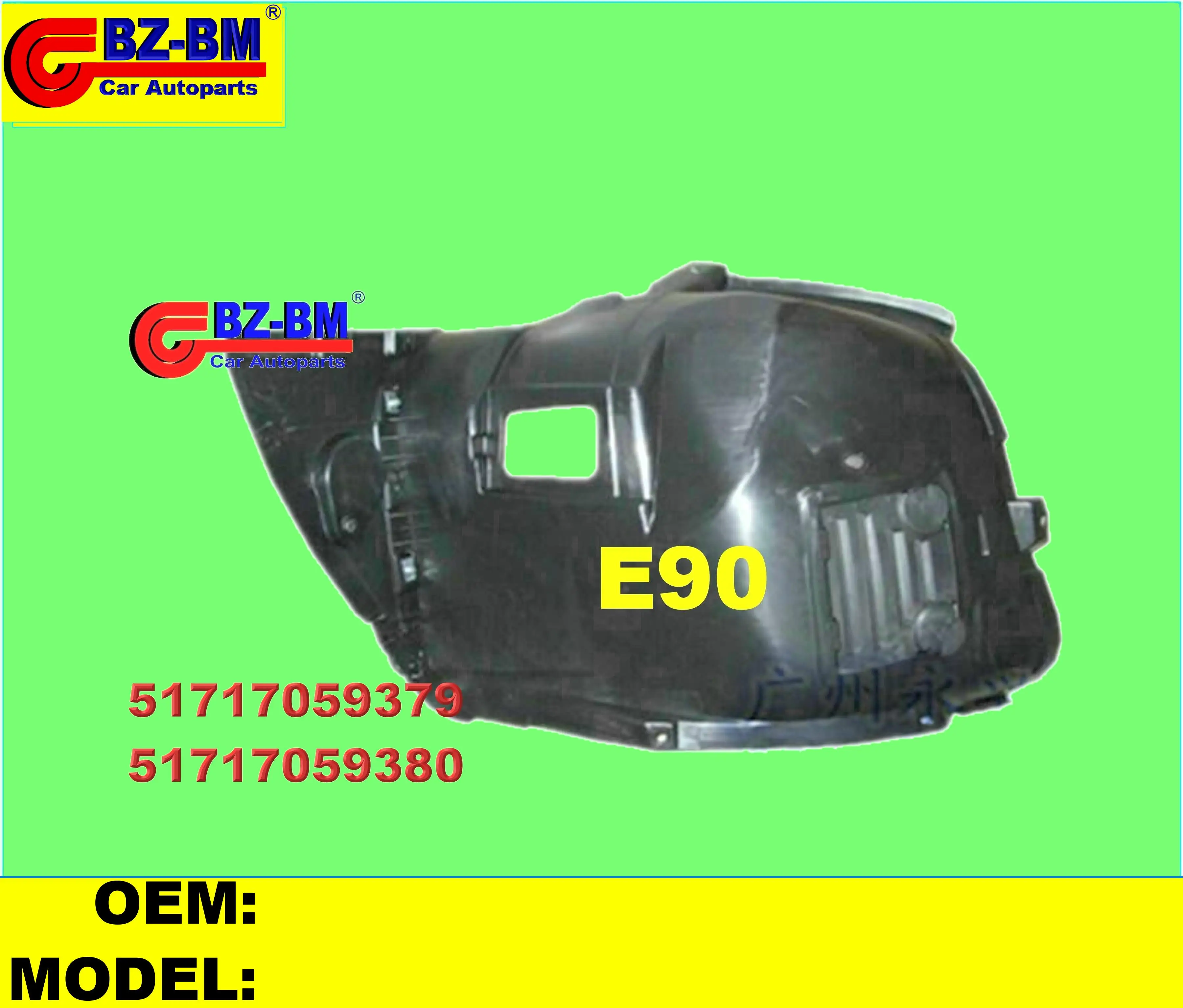 For Bmw Front Fender Wheel Arch Liner Grill Cover F30 F10 E46 E90 E60 ...