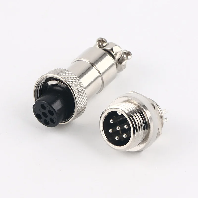 Original Chips Gx12-3p 3 Pin 12mm Wire Panel Connector Kit Socket+plug ...