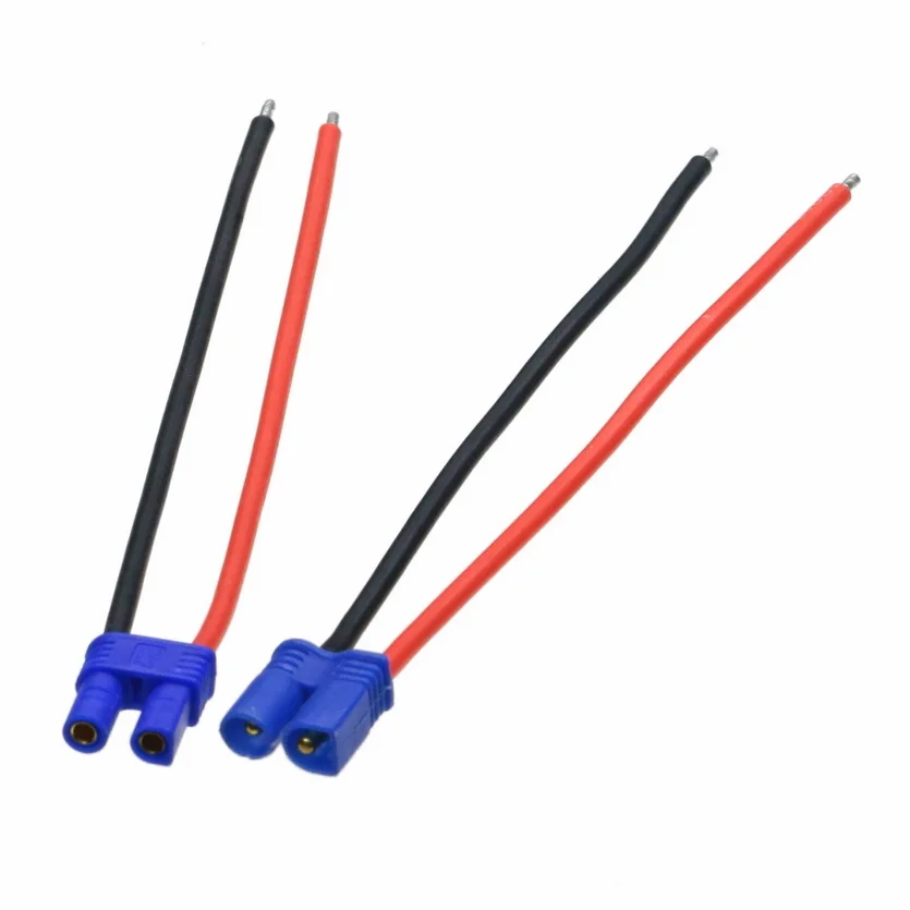Ec2 Male Female Banana Connector Pigtail With 14awg 10cm Silicone Wire ...
