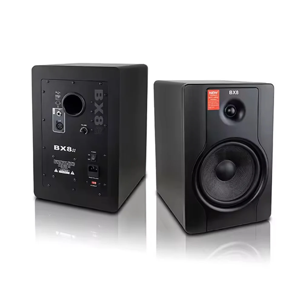 BX8D2 8-inch Studio Monitor Speakers Pair with Balanced Inputs and Anti ...