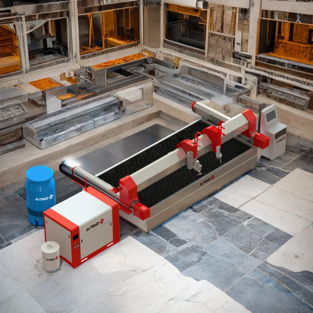 Aitao Automatic Waterjet Granite Marble Cutting Machine Best Price ...