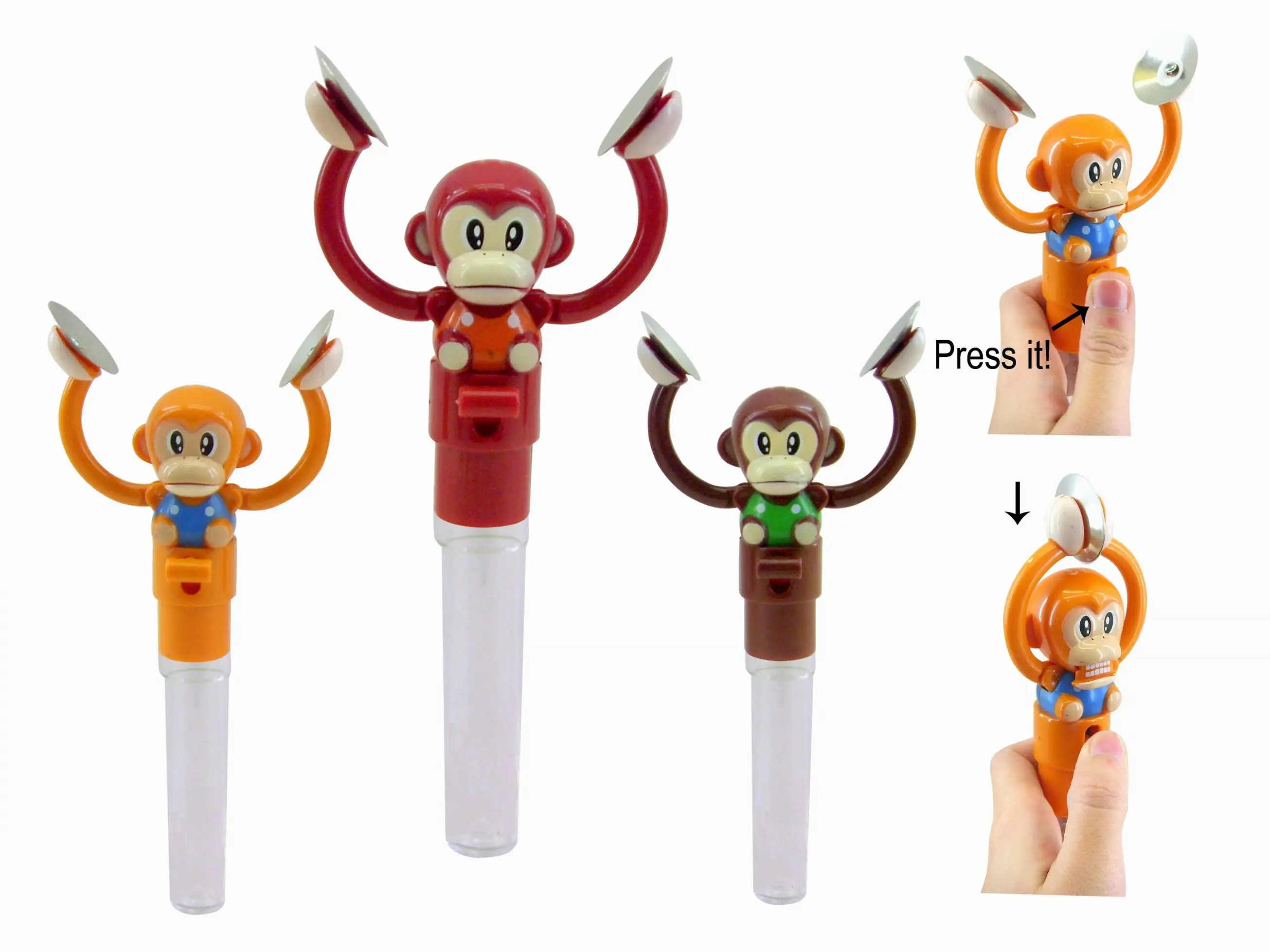Halal Kosher Play Cymbal Monkey Hand Clap Wacky Monkey Candies Toys ...