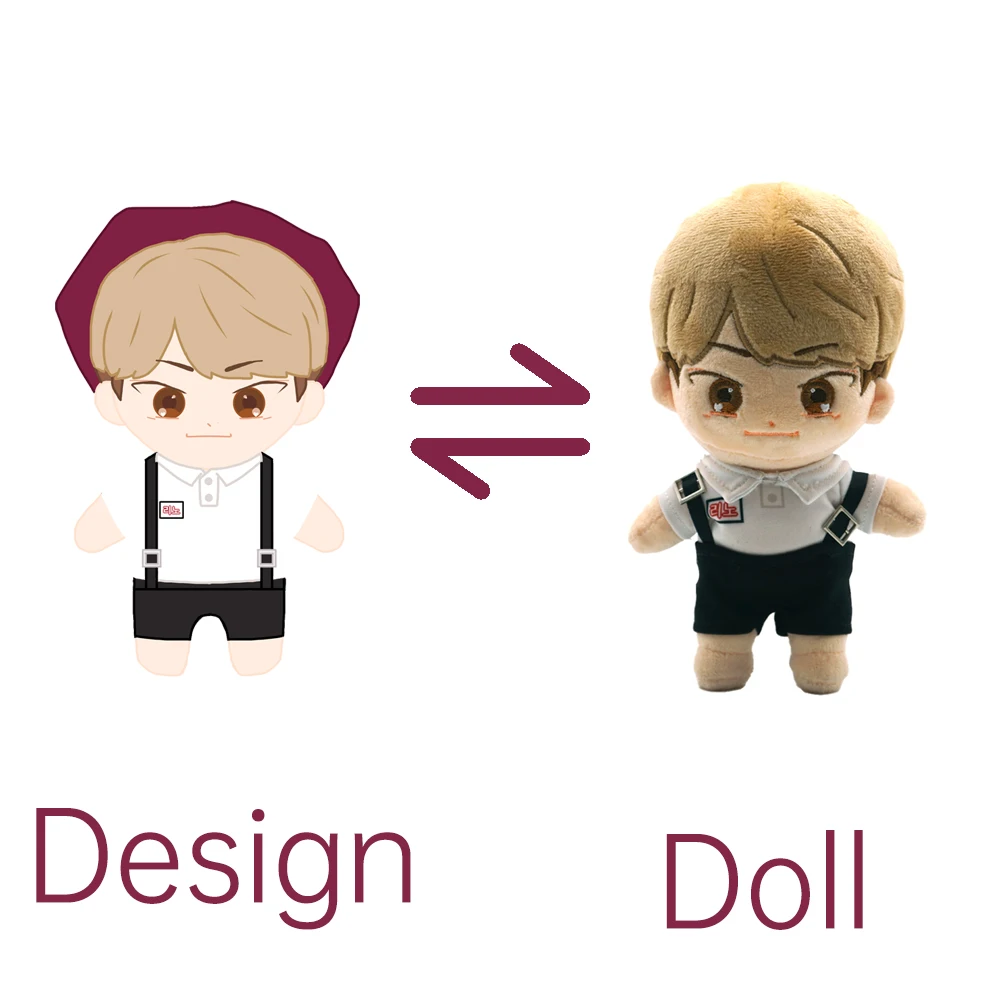 Customized Idol Star Plush Toy Cartoon Character Design Clothing Kpop ...