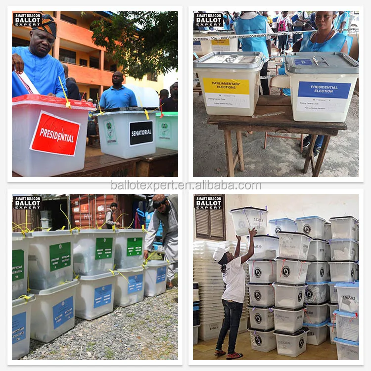 40-55l Election Transparent Plastic Ballot Voting Box Factory Elect ...