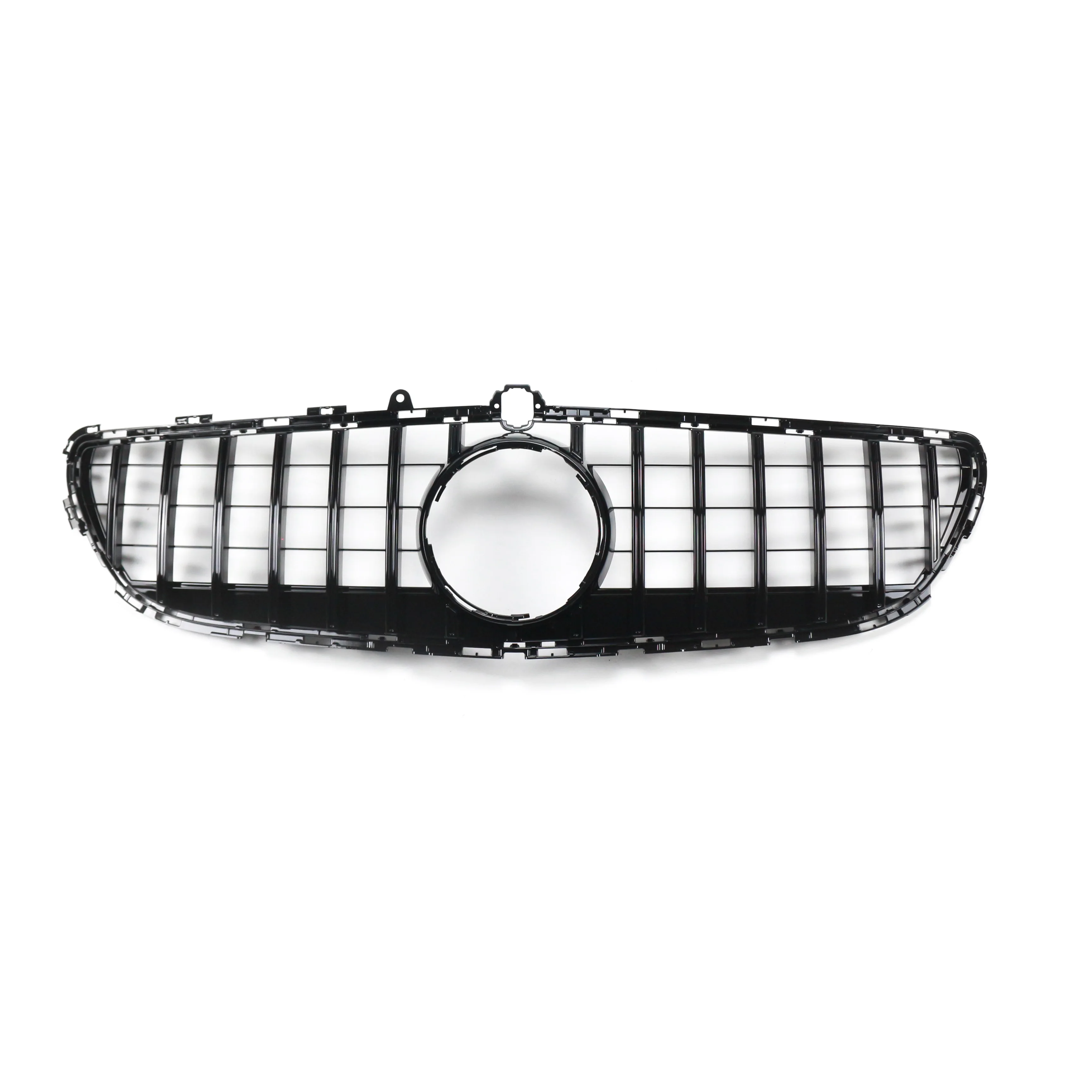 Abs Grille Black Vertical Look Grille Gtr Style Front Bumper Grill For ...