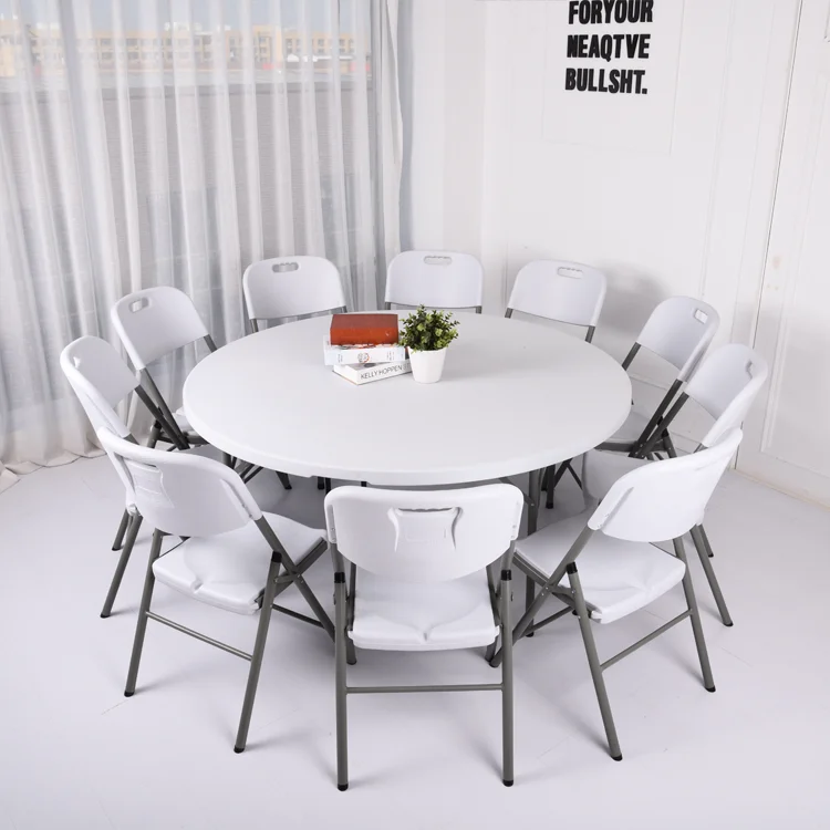 High Quality Hot Sale 8ft Round Folding Tables| Alibaba.com