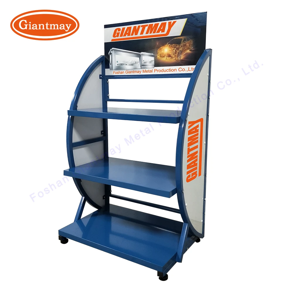 Giantmay Heavy Car Batteries Storage Rack Shelf With Wheels Metal ...