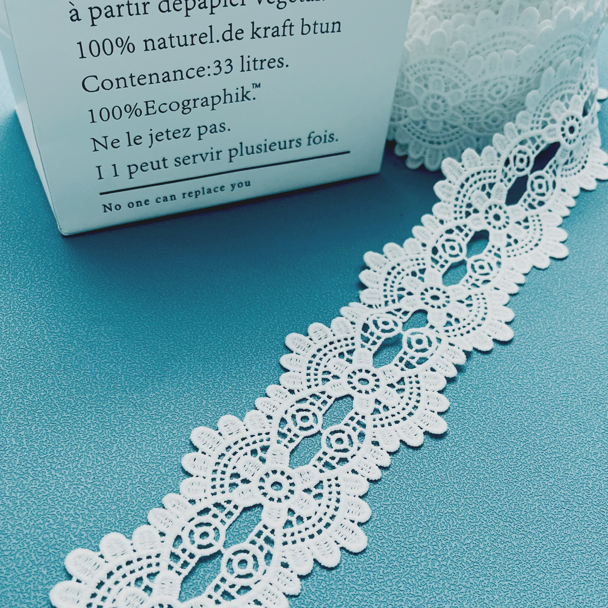 High Quality Openwork Lace Water-soluble Embroidery White Lace Trim ...