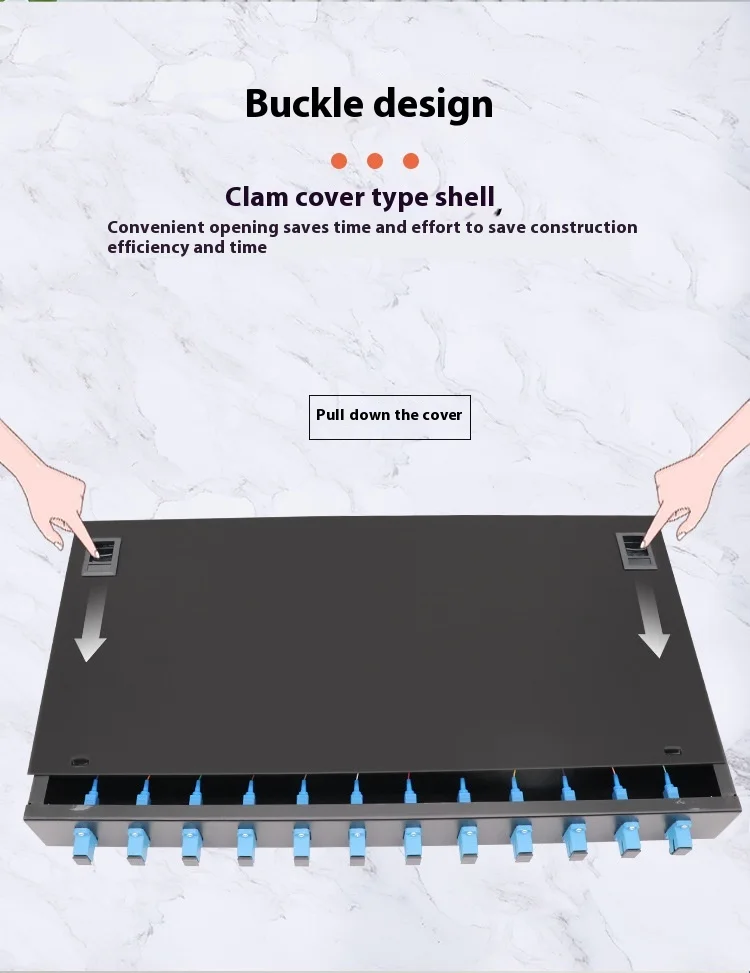 Factory 19inch 12-Port Single-Mode Single-Core Fully Equipped Rack Type ...
